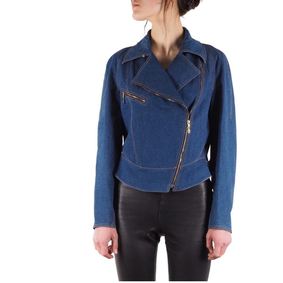 Jackets & Coats | Escada Denim Jacket Slight Fading And Scratching On ...